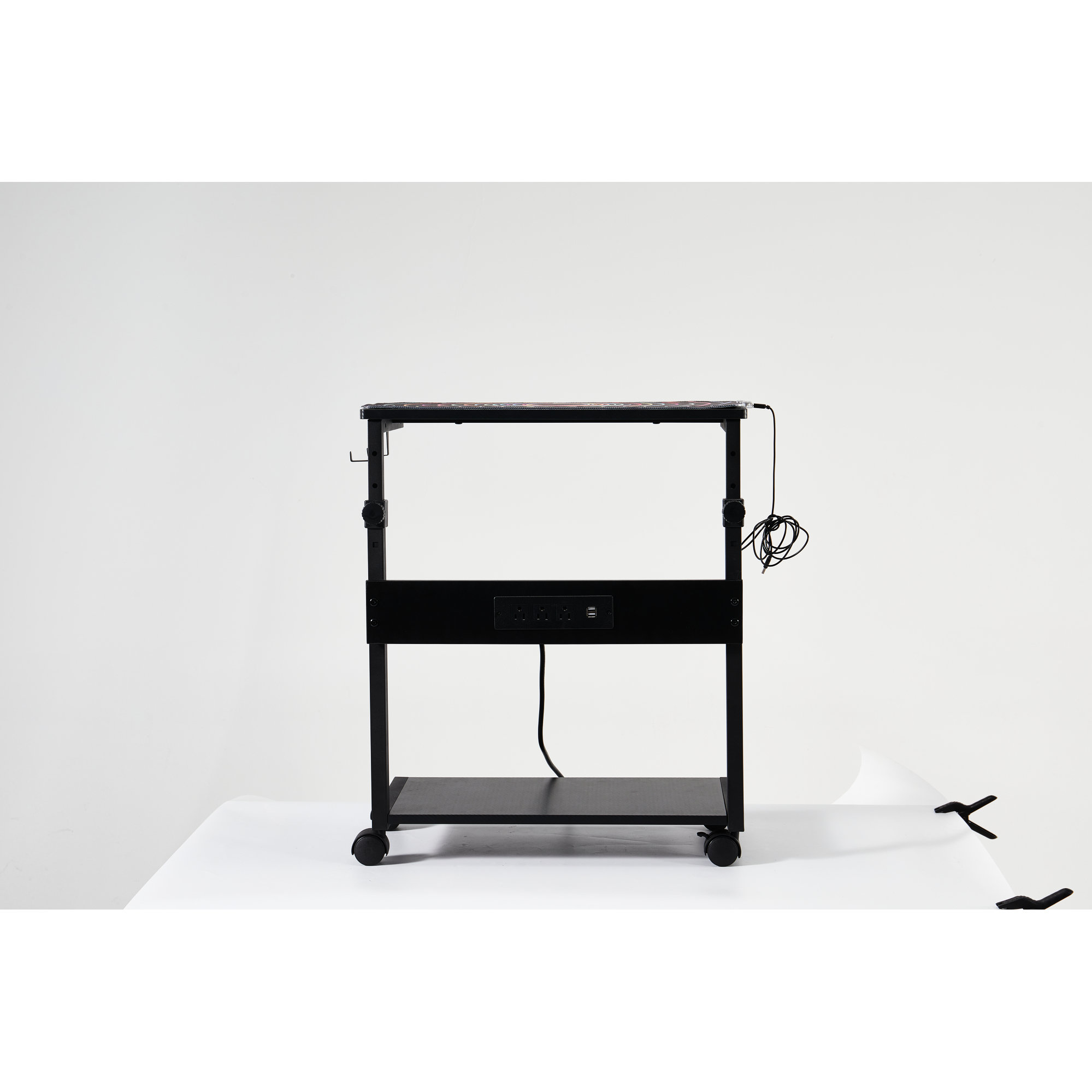 Wrought Studio™ Mobile Gaming And Home Office Computer Tower Stand, 2 ...