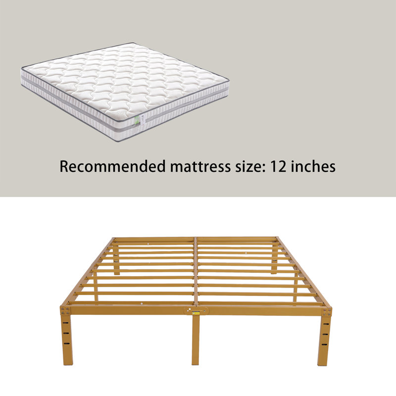 Ebern Designs Oprina Metal Open-Frame Bed & Reviews | Wayfair