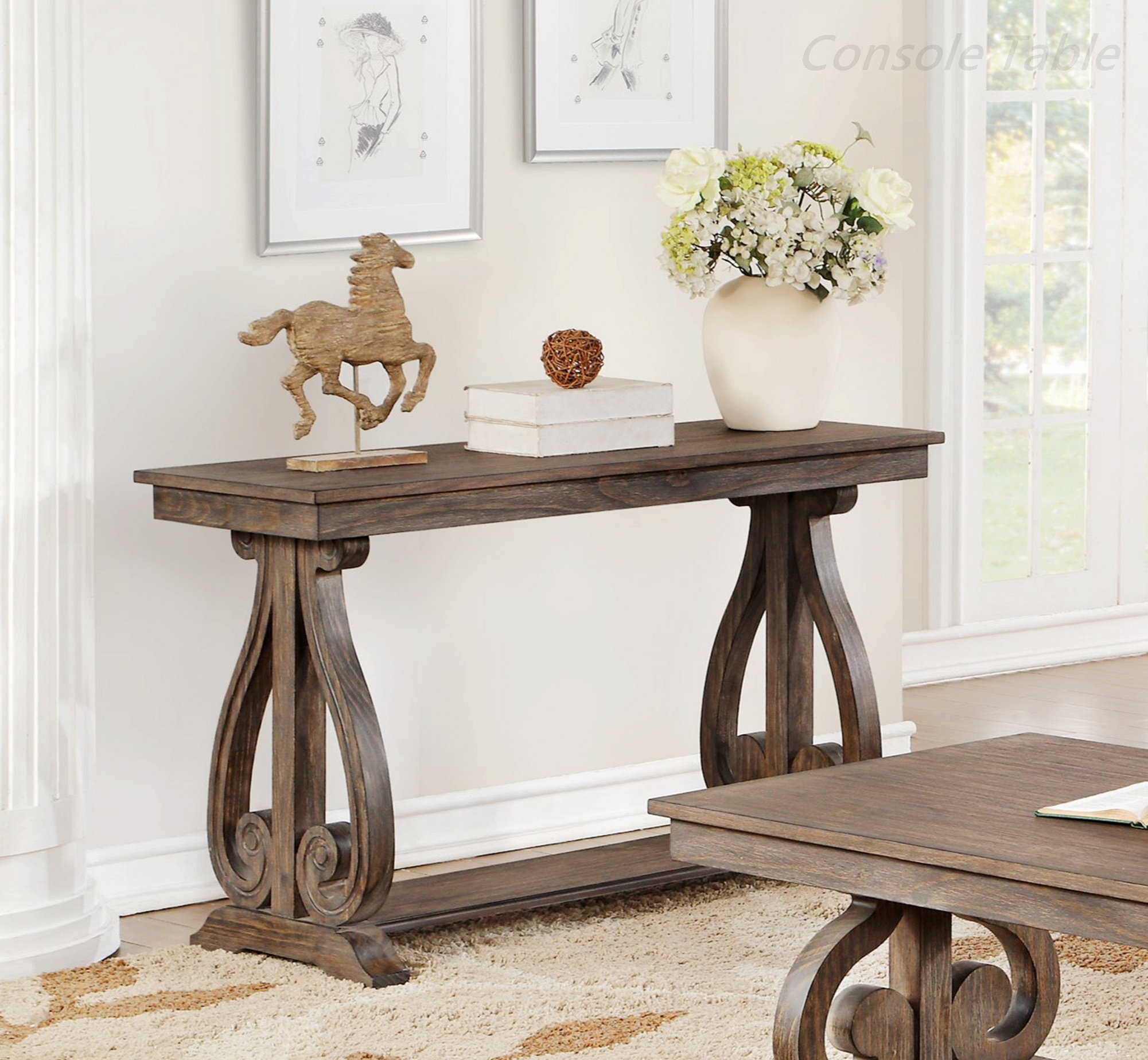 Ophelia & Co. Console moderne avec tablette inférieure 1pc - Wayfair Canada