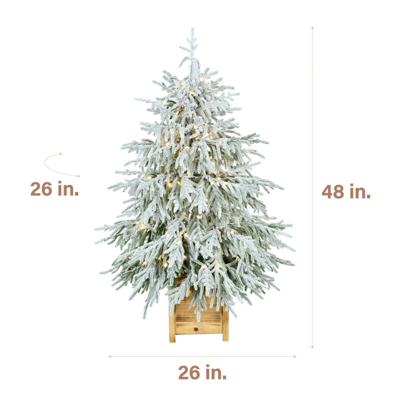 Fraser Hill Farm Potted Artificial Holiday Porch Tree | Joss & Main