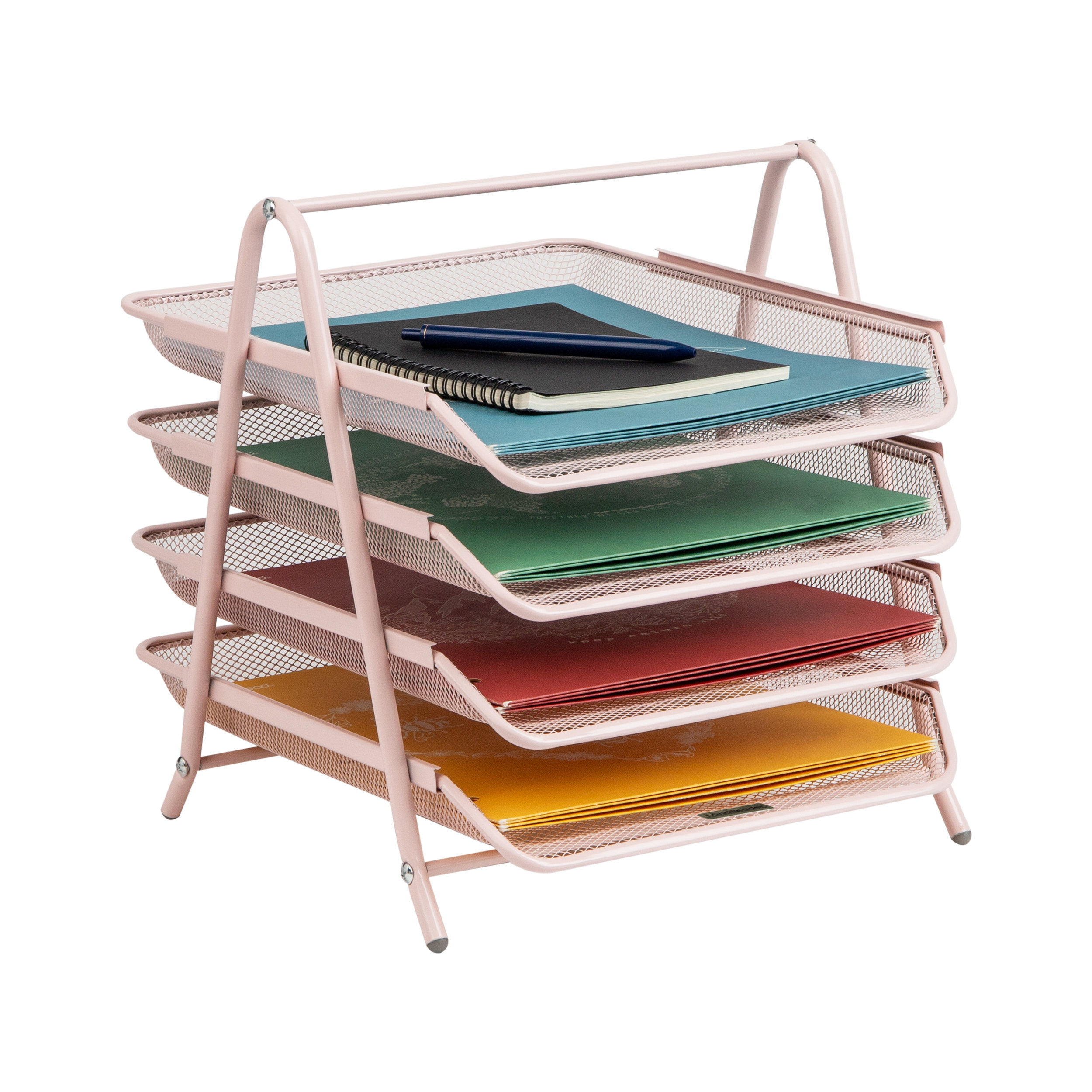Mind Reader 4-Tier Paper Tray, Desktop Organizer, File Storage ...