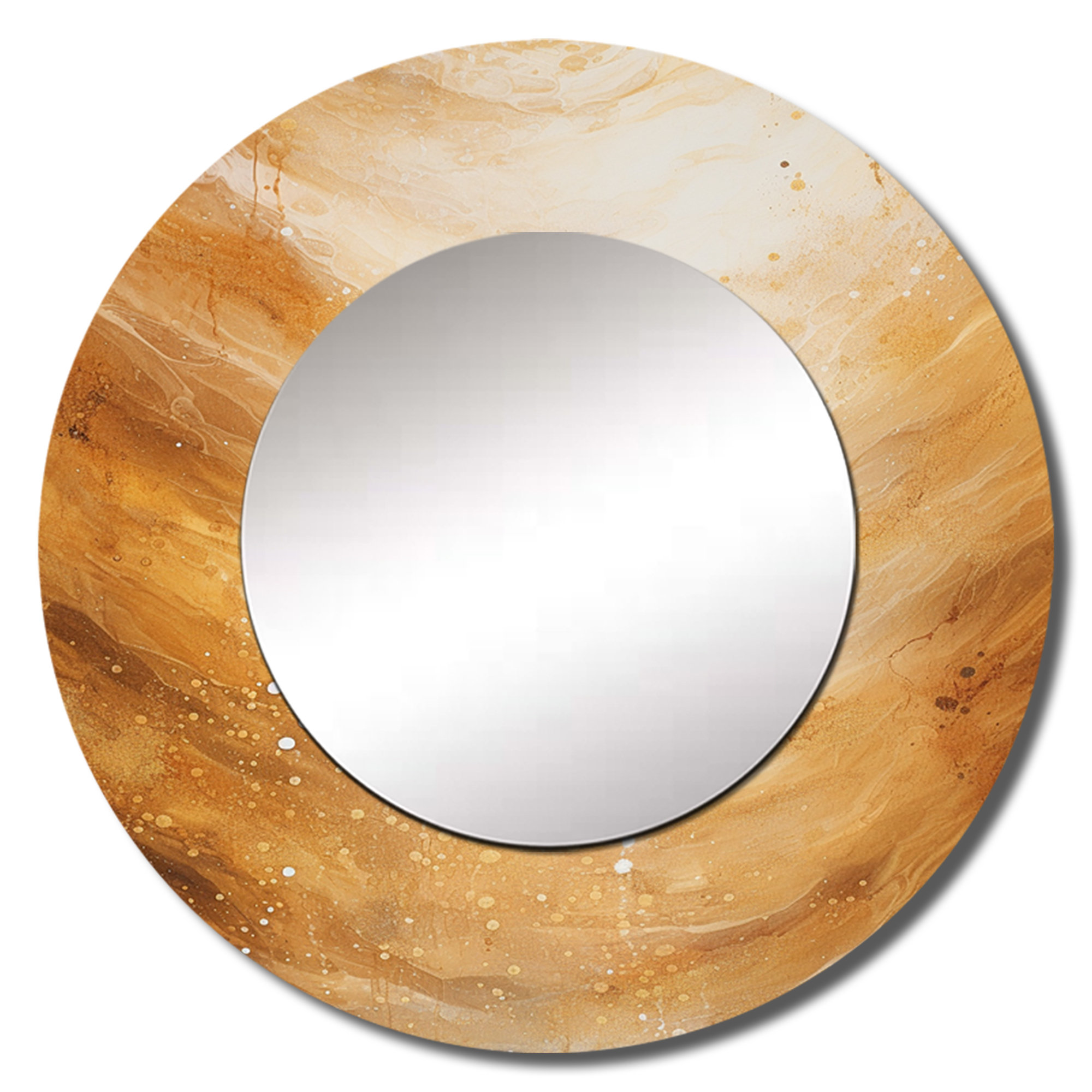 East Urban Home Rowayda Abstract Macchiato Mirage I - Abstract Shapes ...