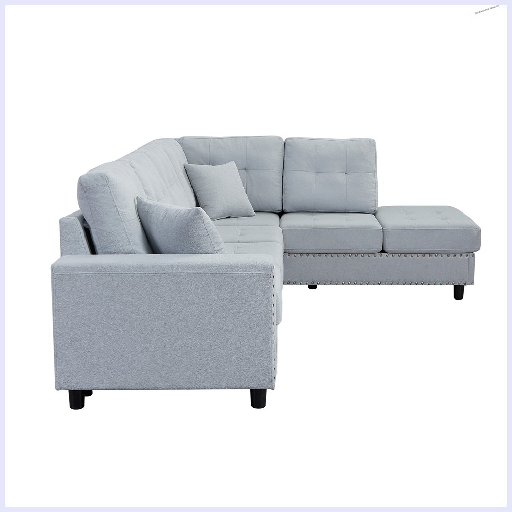 Latitude Run® Modern Modular Sectional Sofa with Removable Back ...