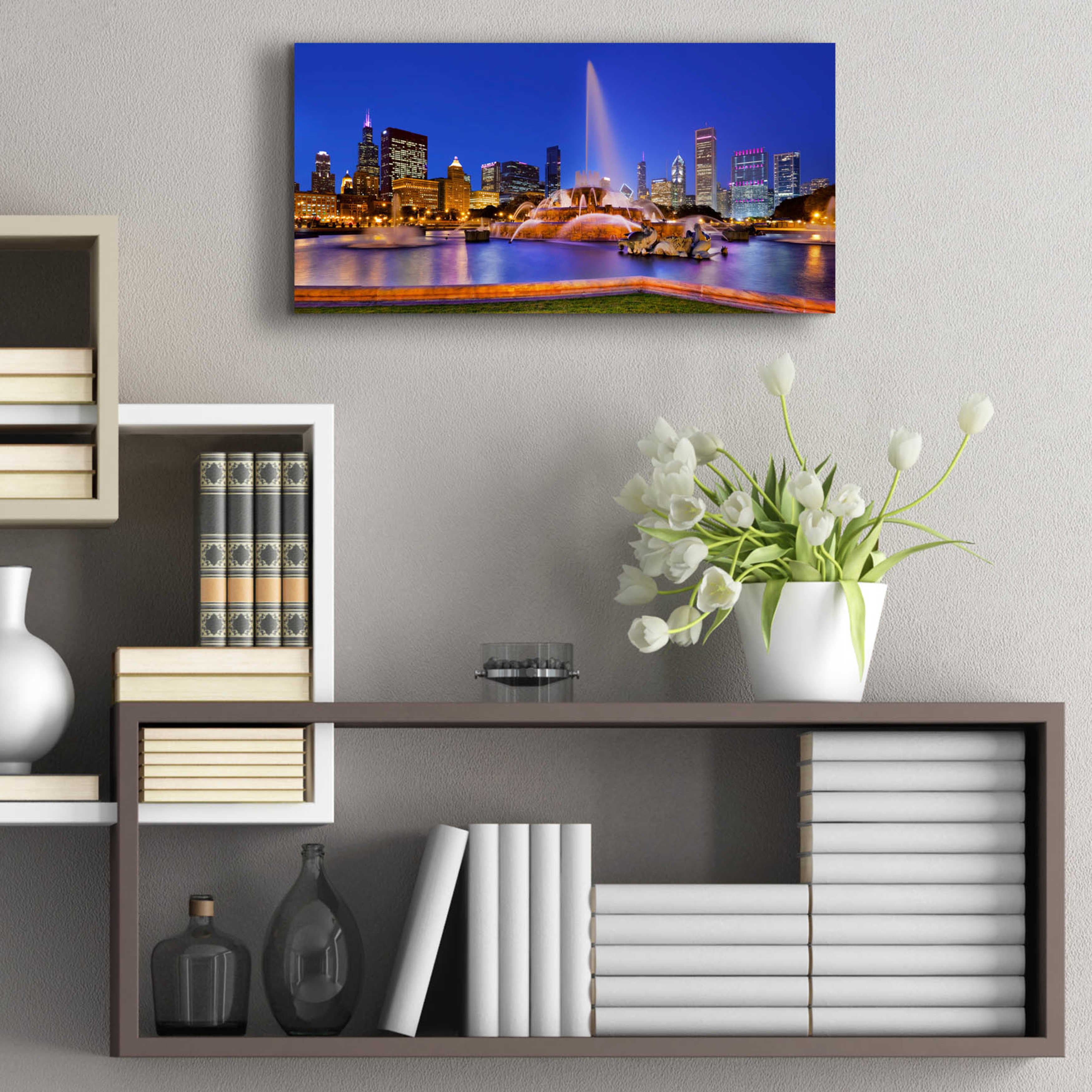 Ivy Bronx Buckingham Fountain Pano' by Larry Malvin, Acrylic Glass Wall ...