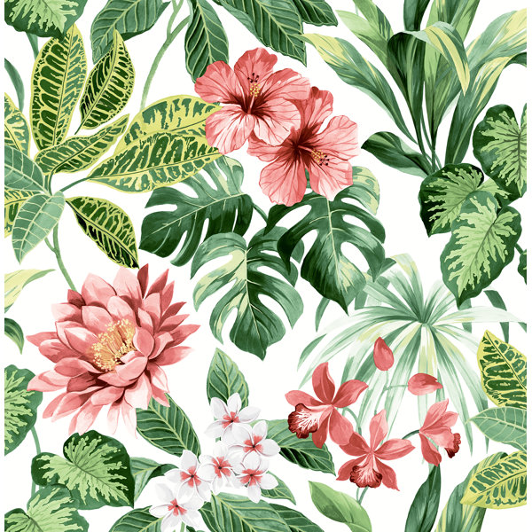 Beachcrest Home Samson Floral Wallpaper & Reviews | Wayfair