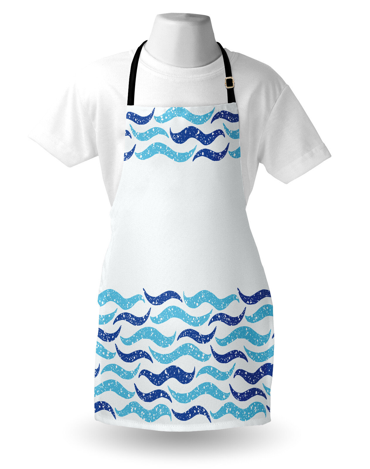 East Urban Home Modern Apron Unisex, Ocean Life Sea Waves, Adult Size ...