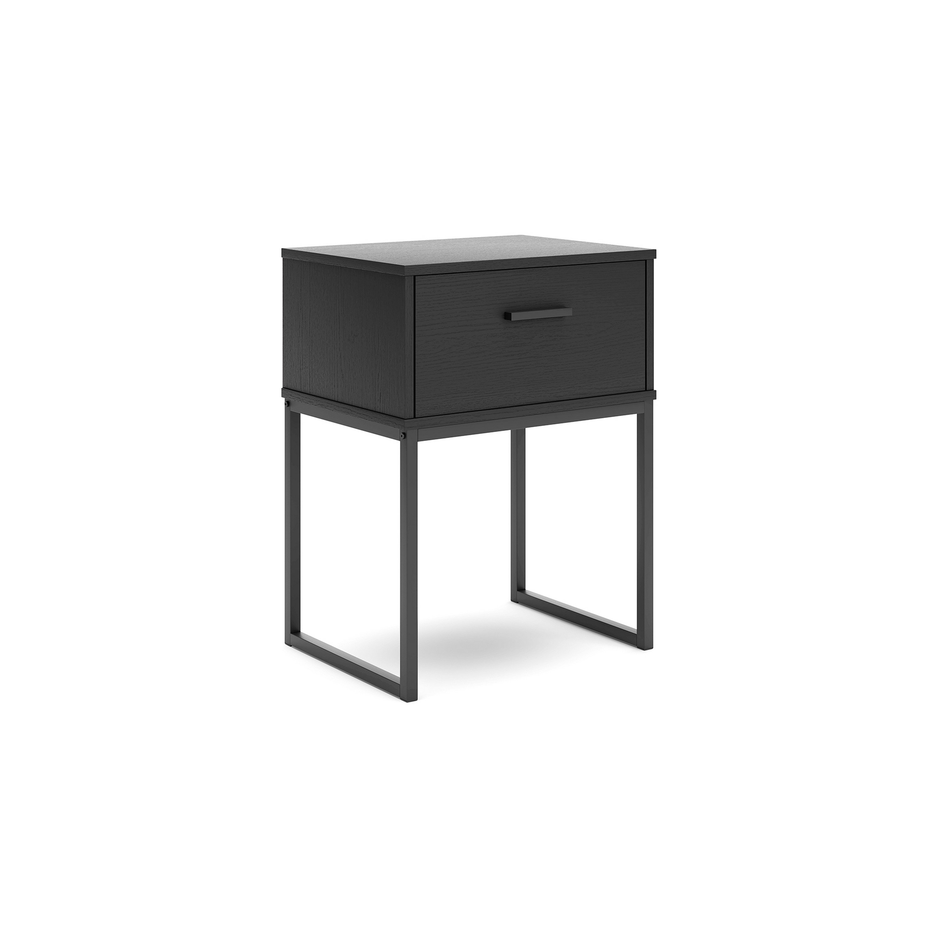 Benjara Alli Nightstand, 1 Drawer, Wood, Metal Legs, 26 Inch | Wayfair