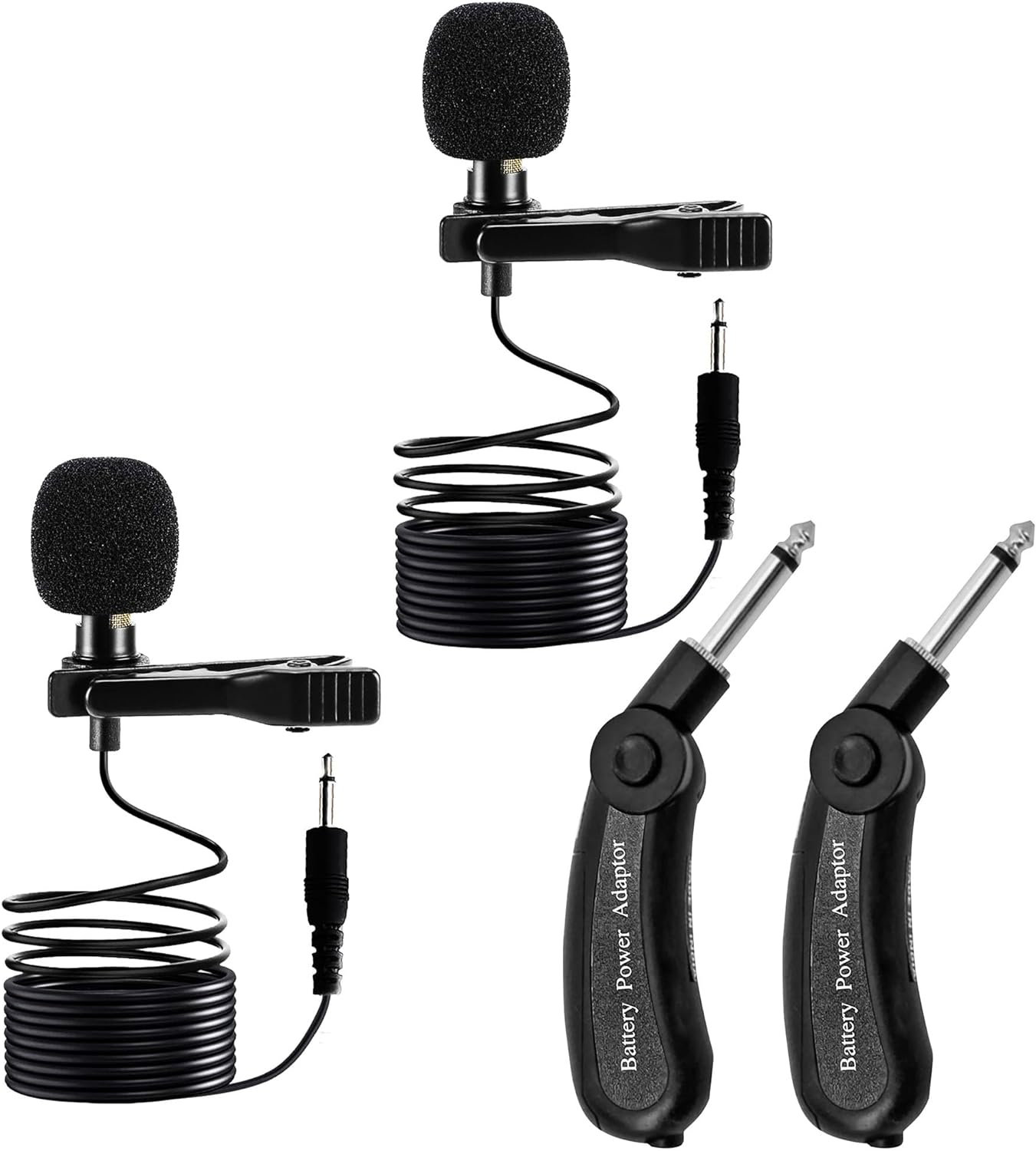 5 Core Premium Lavalier 2PCS Microphone Lapel Clip-on Mini Wired ...
