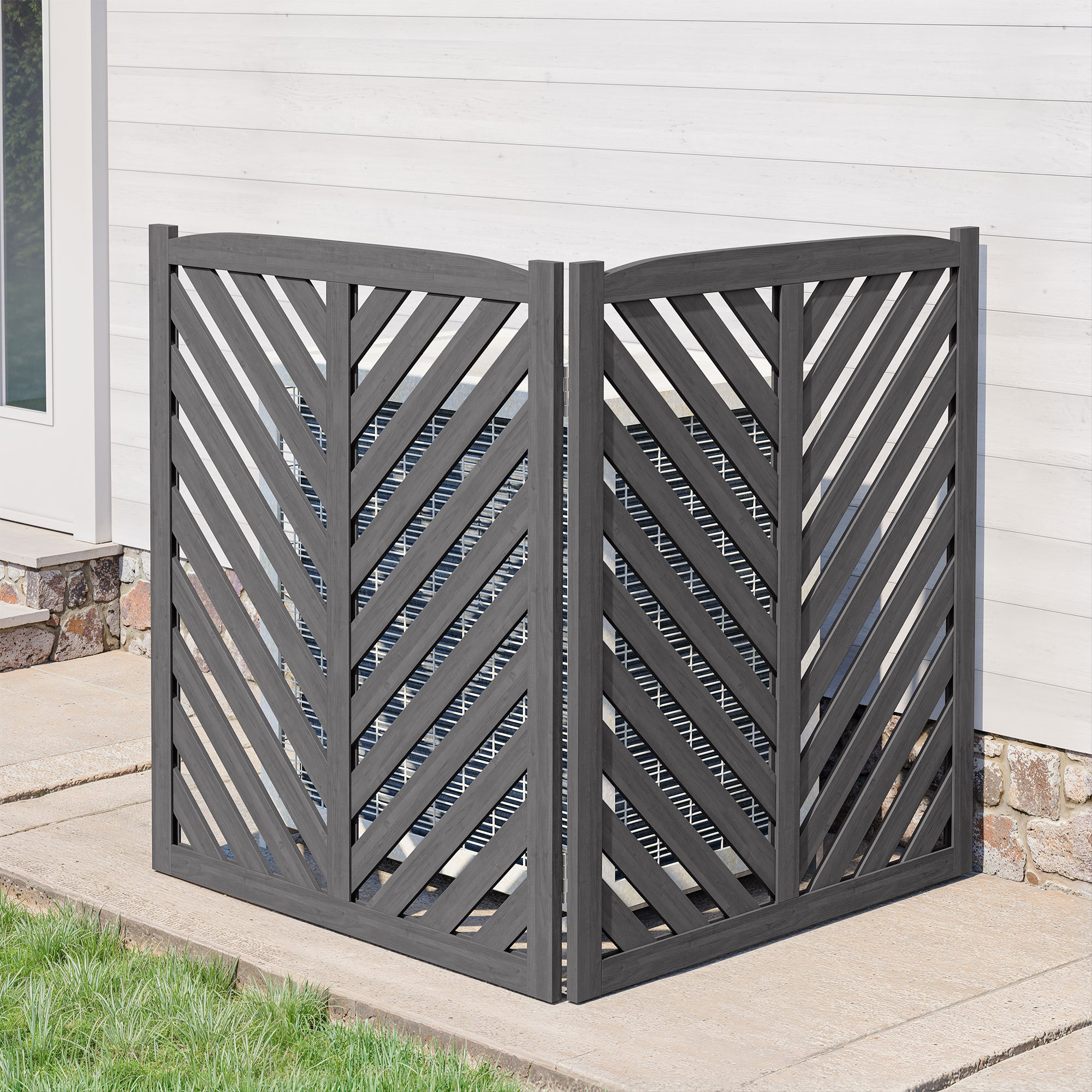 Belleze Wooden Outdoor Privacy Fence Panels (2 Panels) & Reviews | Wayfair
