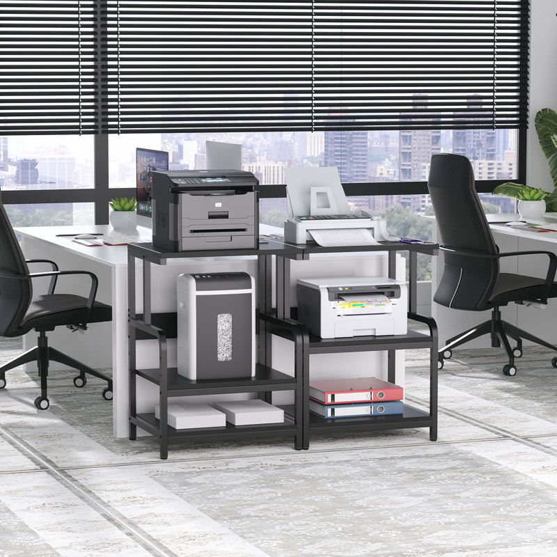 Aheaplus 30.3'' H x 23.6'' W Printer Stand with Charging Station And ...