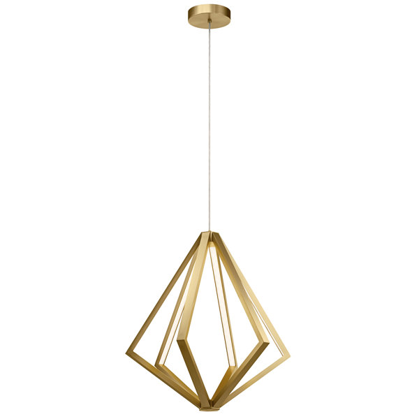 Mercer41 Django 6 - Light Dimmable LED Geometric Chandelier | Wayfair