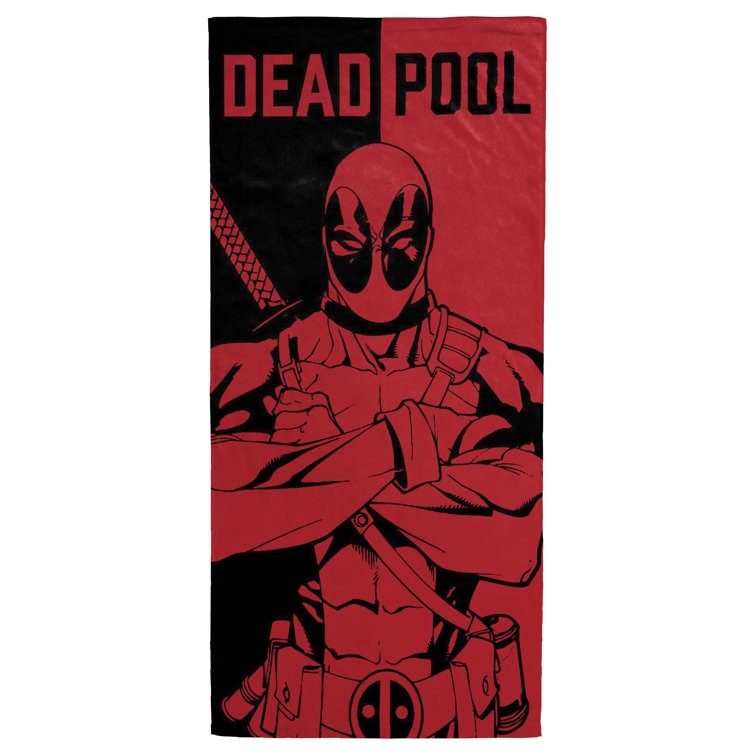 Disney Marvel Deadpool Pool Father 100% Cotton Beach Towel | Wayfair.co.uk