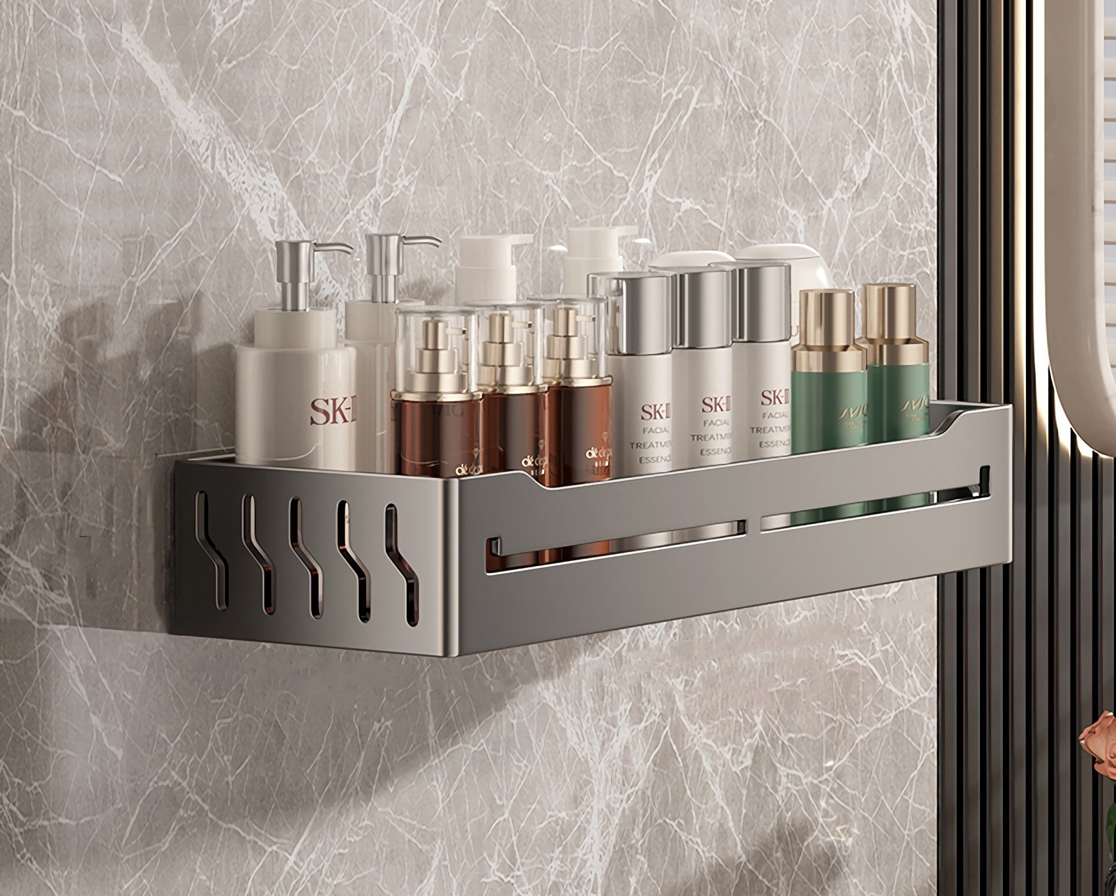Rebrilliant Wall-Mounted Bathroom Shelf For Toilet And Washbasin - No ...