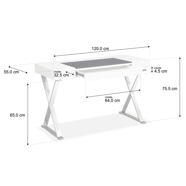 Ivy Bronx Abela 120cm Rectangular Computer Desk | Wayfair.co.uk