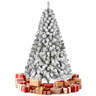 Charlton Home 7.5FT Full Flocked Christmas Tree with 1405 Tips and ...