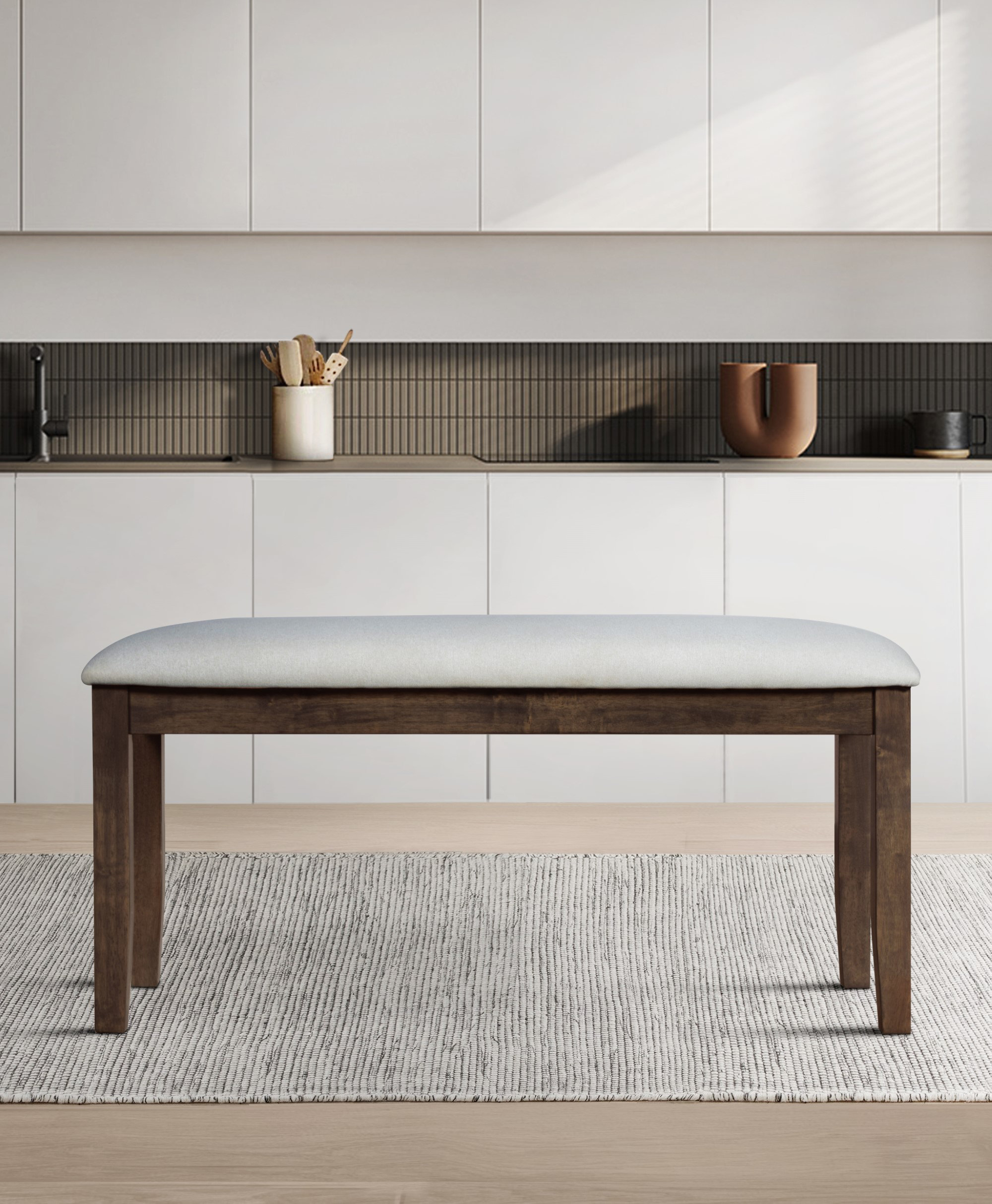 Laurel Foundry Modern Farmhouse Shawn Polyester Upholstered Bench ...