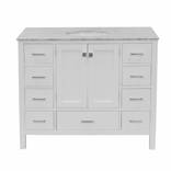 Wrought Studio Sharan 48'' Single Bathroom Vanity with Ceramic Top with ...