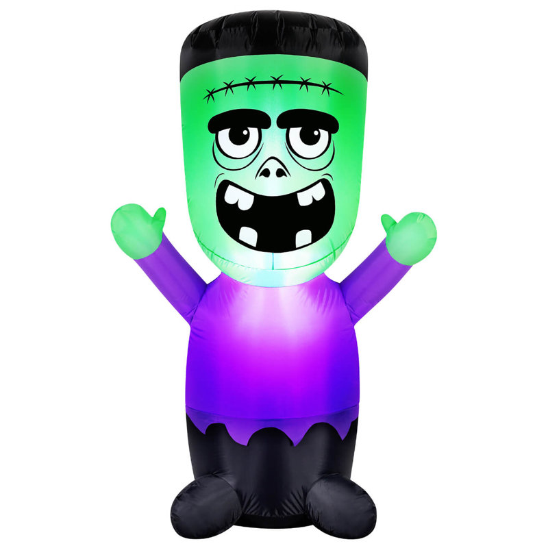 The Holiday Aisle® Halloween 5 Foot Inflatable Baby Frankenstein ...