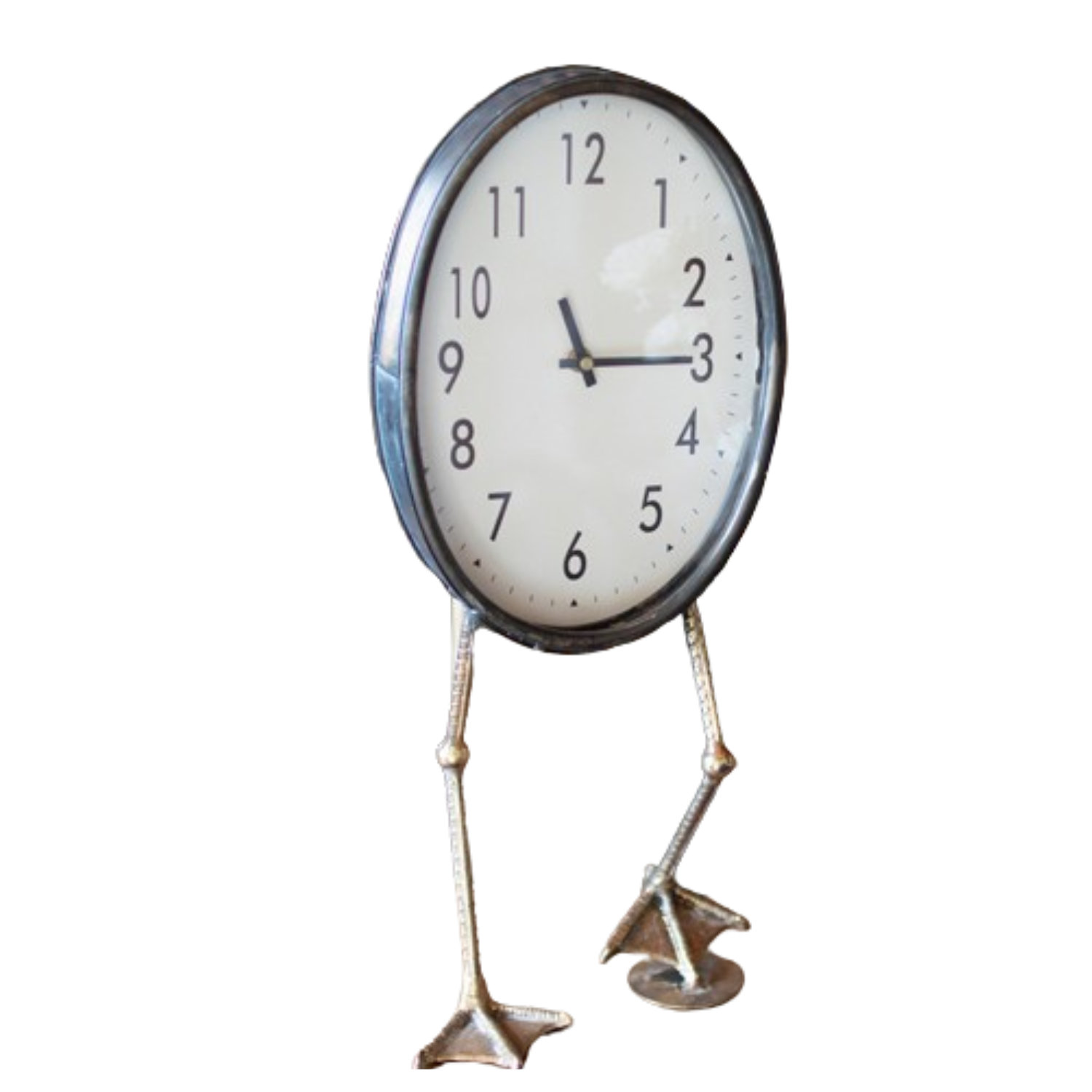 Trinx Analog Metal Electric Tabletop Clock | Wayfair