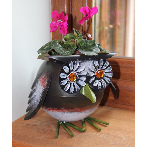 Happy Larry Tyla Metal Statue Planter | Wayfair.co.uk