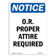 SignMission O.R. Proper Attire Required Sign | Wayfair