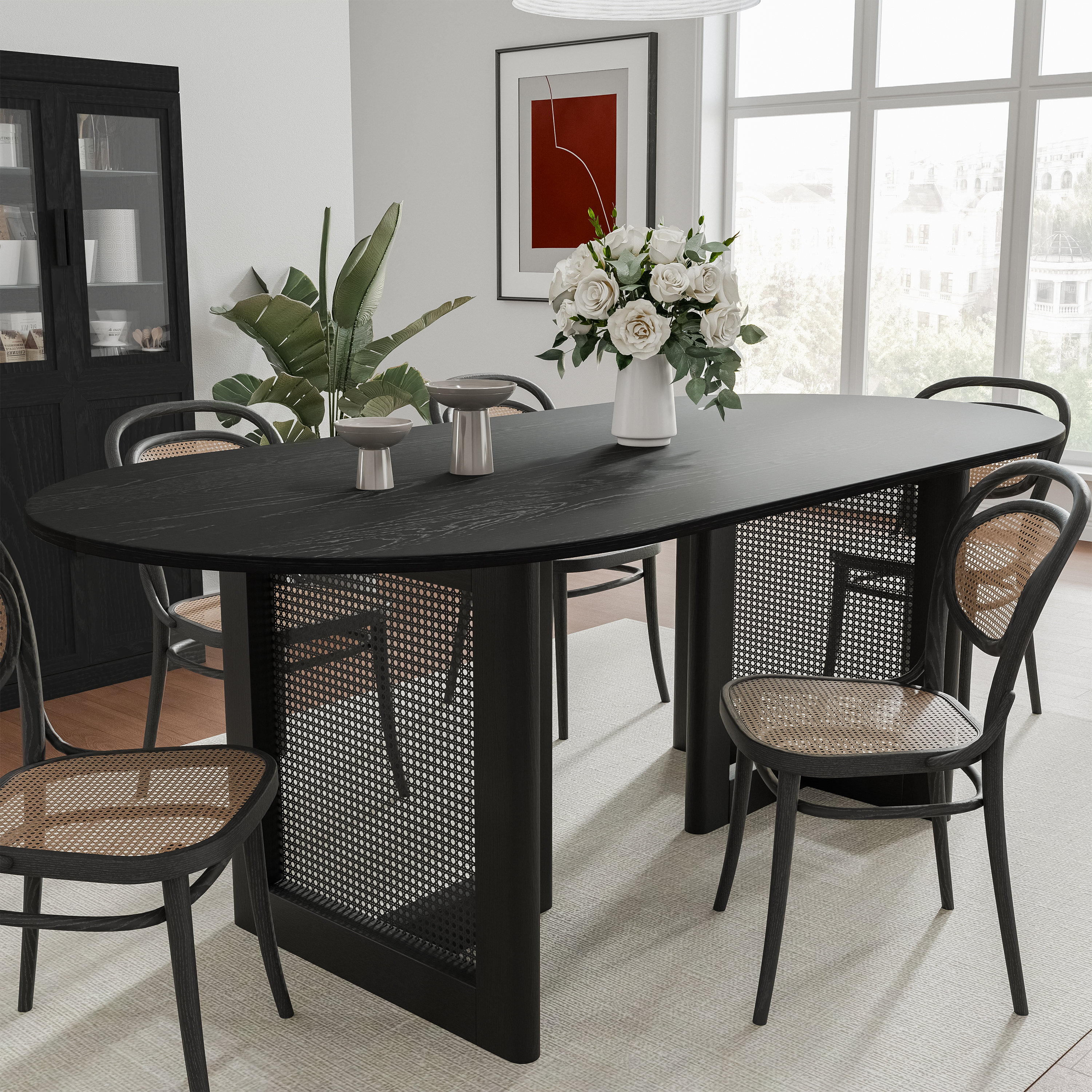 Bay Isle Home™ Avalyne Oval Dining Table For Kitchen & Dining Room ...