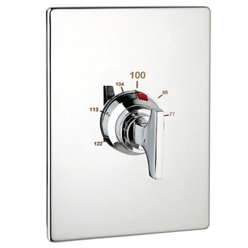 MCN Faucets Spring Rectangle Thermostat Complete with Valve | Wayfair