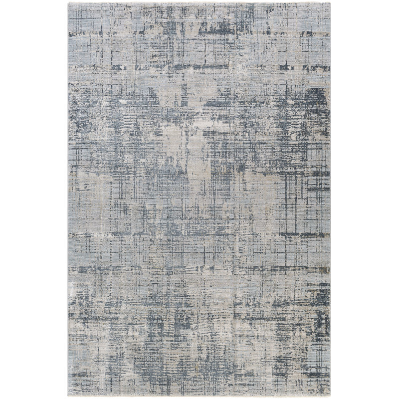 17 Stories Bannon Blue/Gray Rug | Wayfair