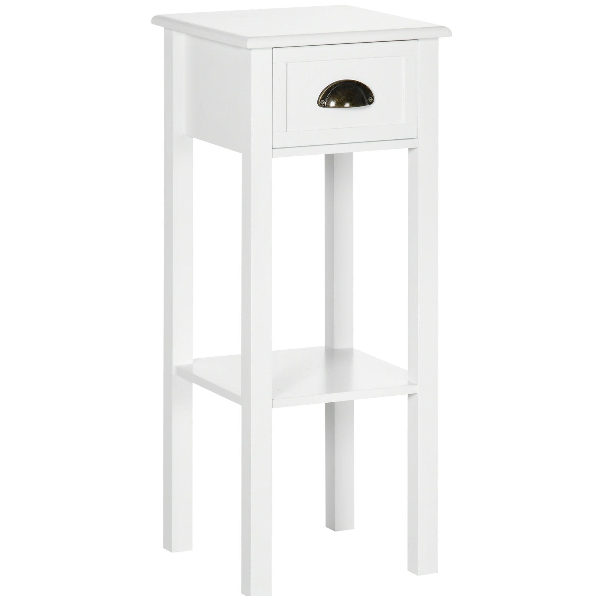 Gracie Oaks Two-level side table with drawers, for living room or ...