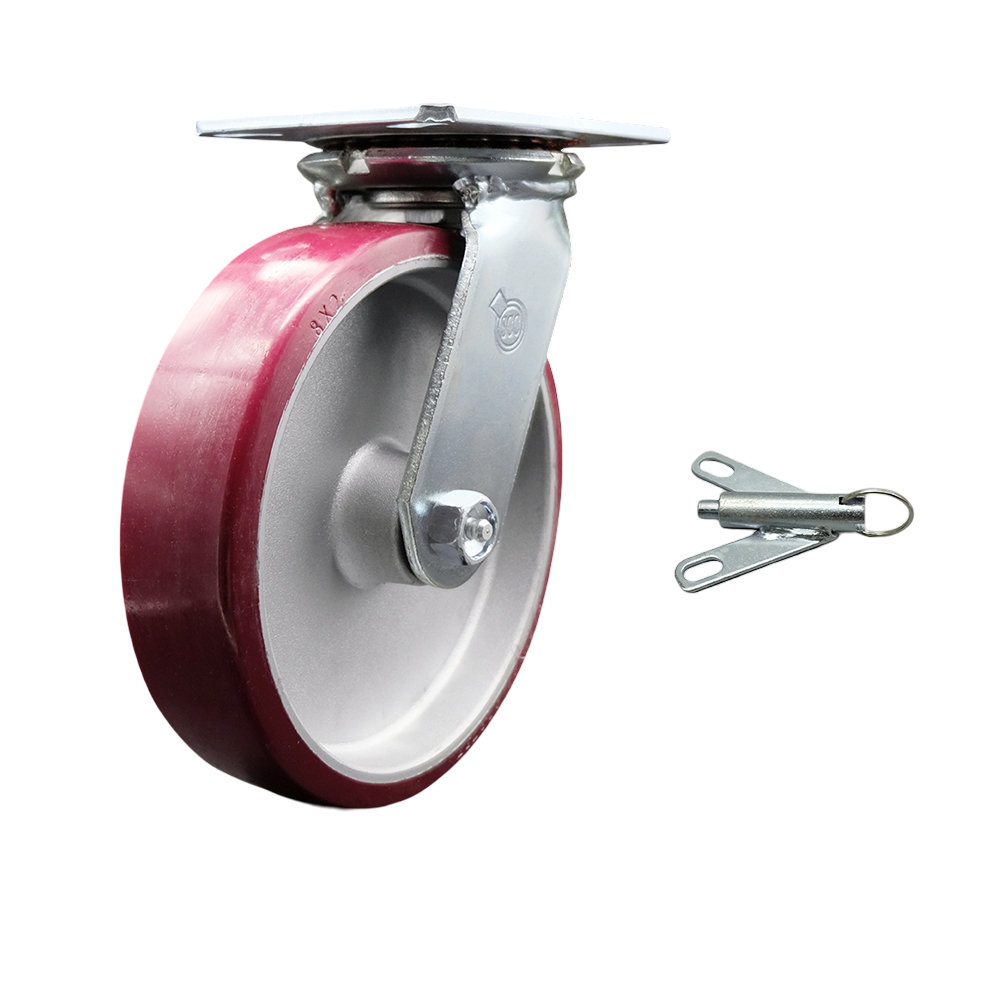 Service Caster Heavy Duty Poly on Aluminum Caster | Wayfair