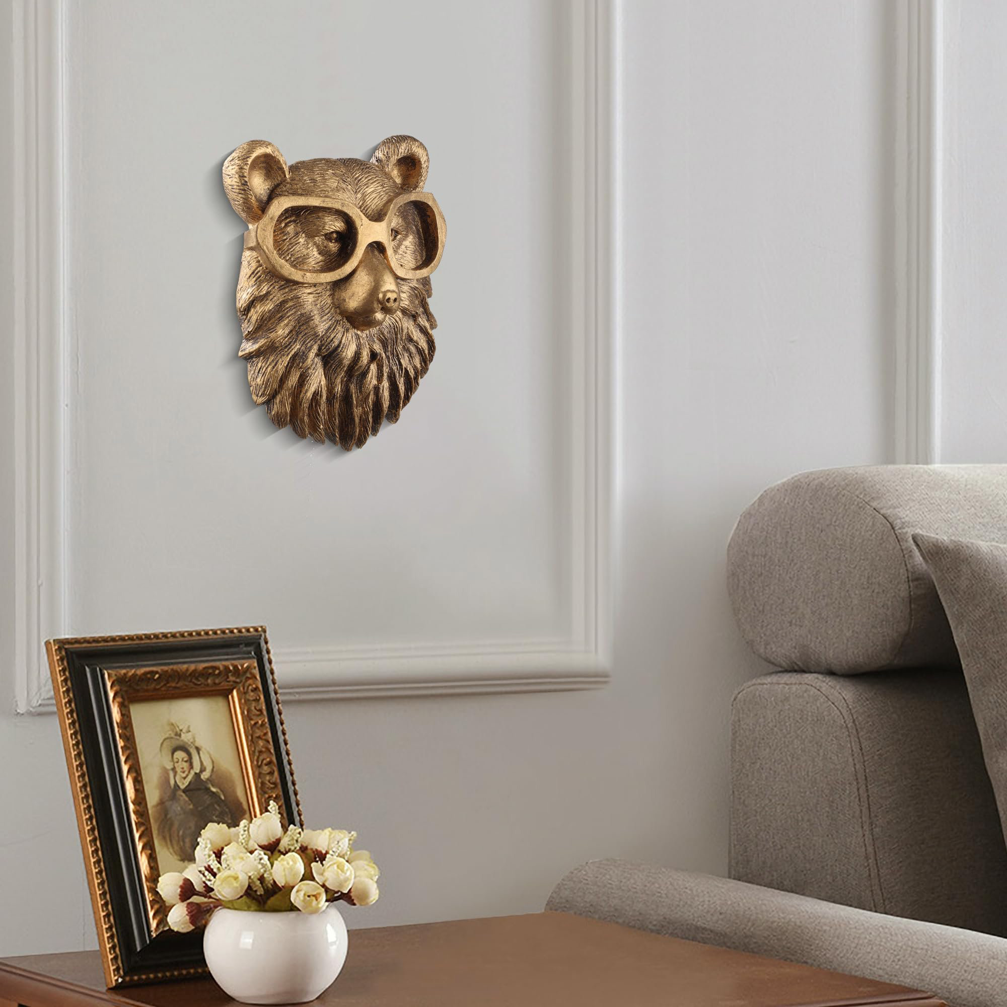 Ophelia & Co. Gold Animal Head Wall Decor Wall Sculpture Home Decor ...