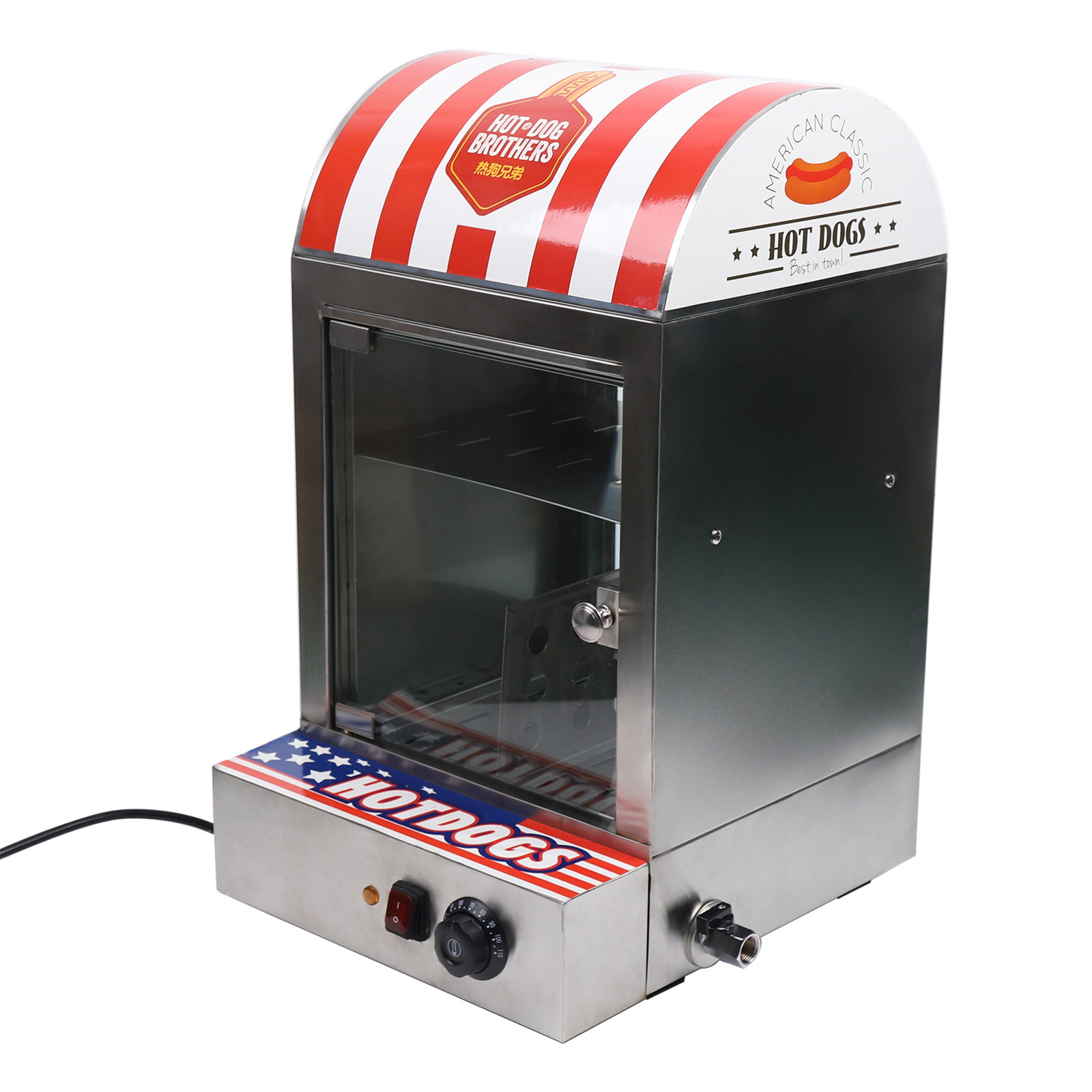 CNCEST 1500W Commercial Electric Hot Dog Steamer Machine - Wayfair Canada