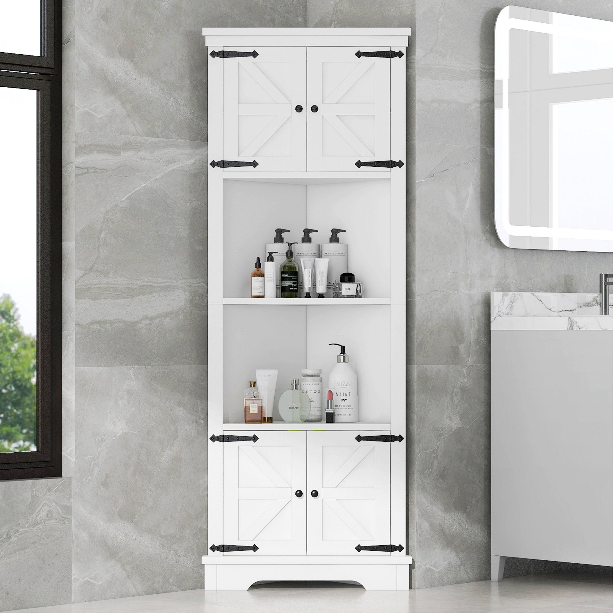 Gracie Oaks Raegin Linen Cabinet | Wayfair