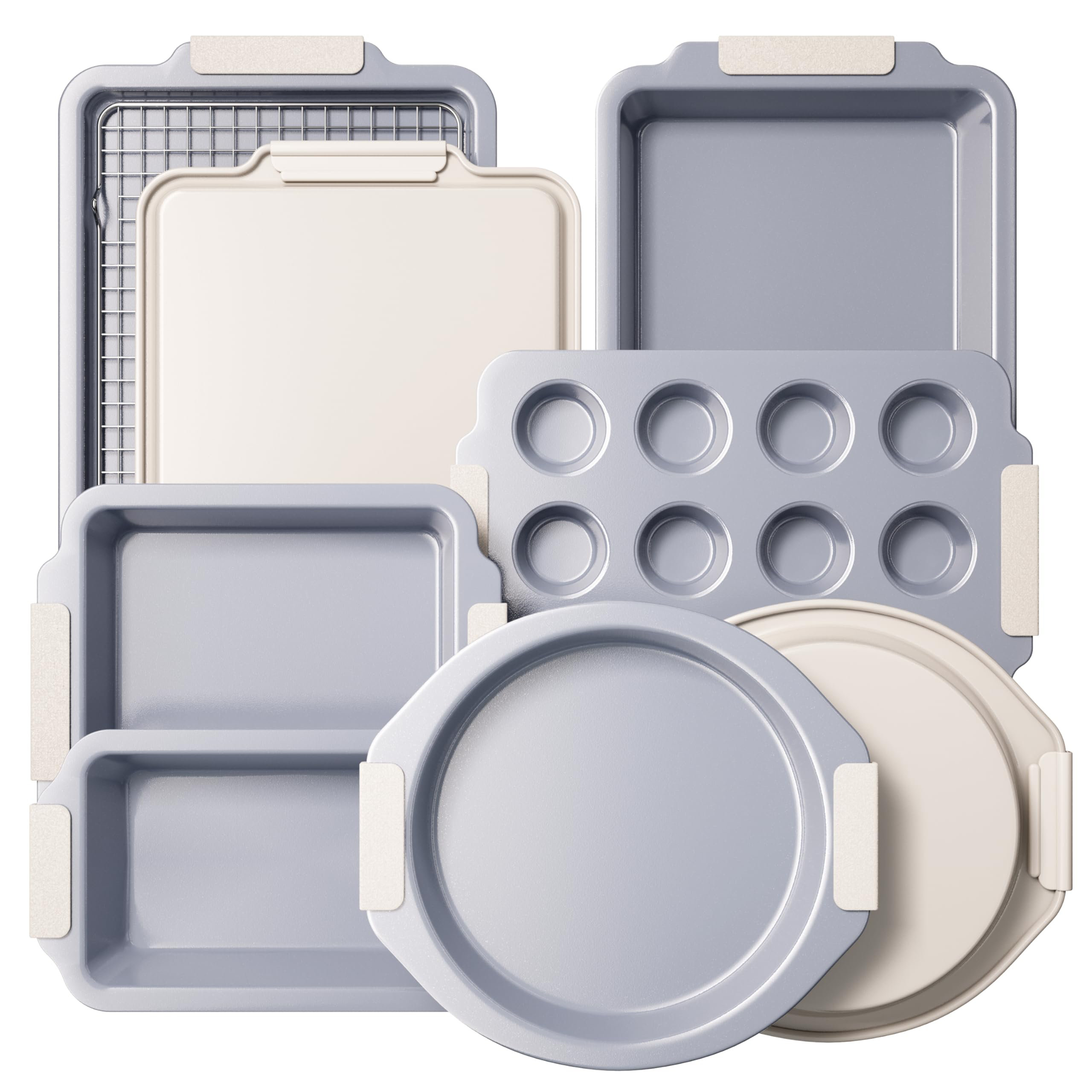 Two trees make a forest Nonstick Ceramic Bakeware Set (9 Pieces),Heavy ...