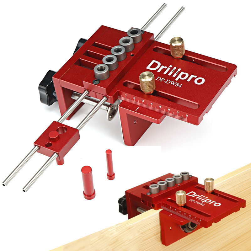 Drillpro 3 in 1 Adjustable Woodworking Doweling Jig Kit, Drilling Guide ...