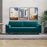 George Oliver Elsner 88" Velvet Square Arm Sofa & Reviews | Wayfair