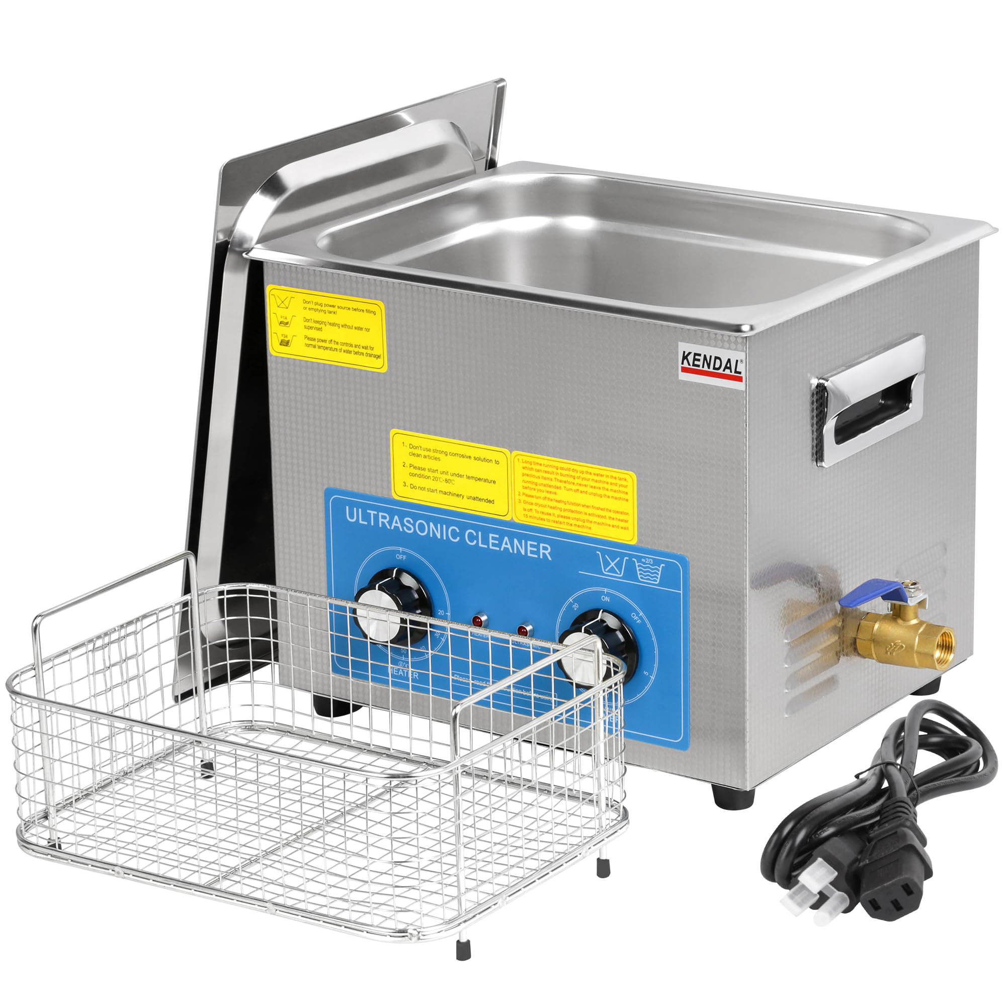 Kendal Commercial Grade 240watts 9L Ultrasonic Cleaner 40kHz with Knobs ...