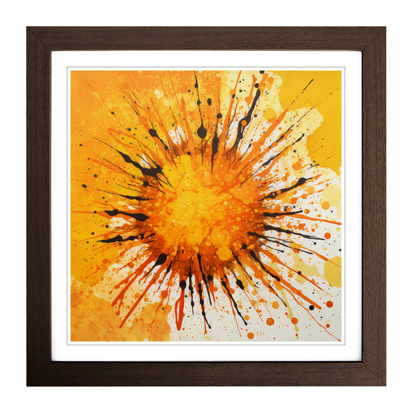 Marlow Home Co. Sun Splatter Art - Single Picture Frame Art Prints on ...