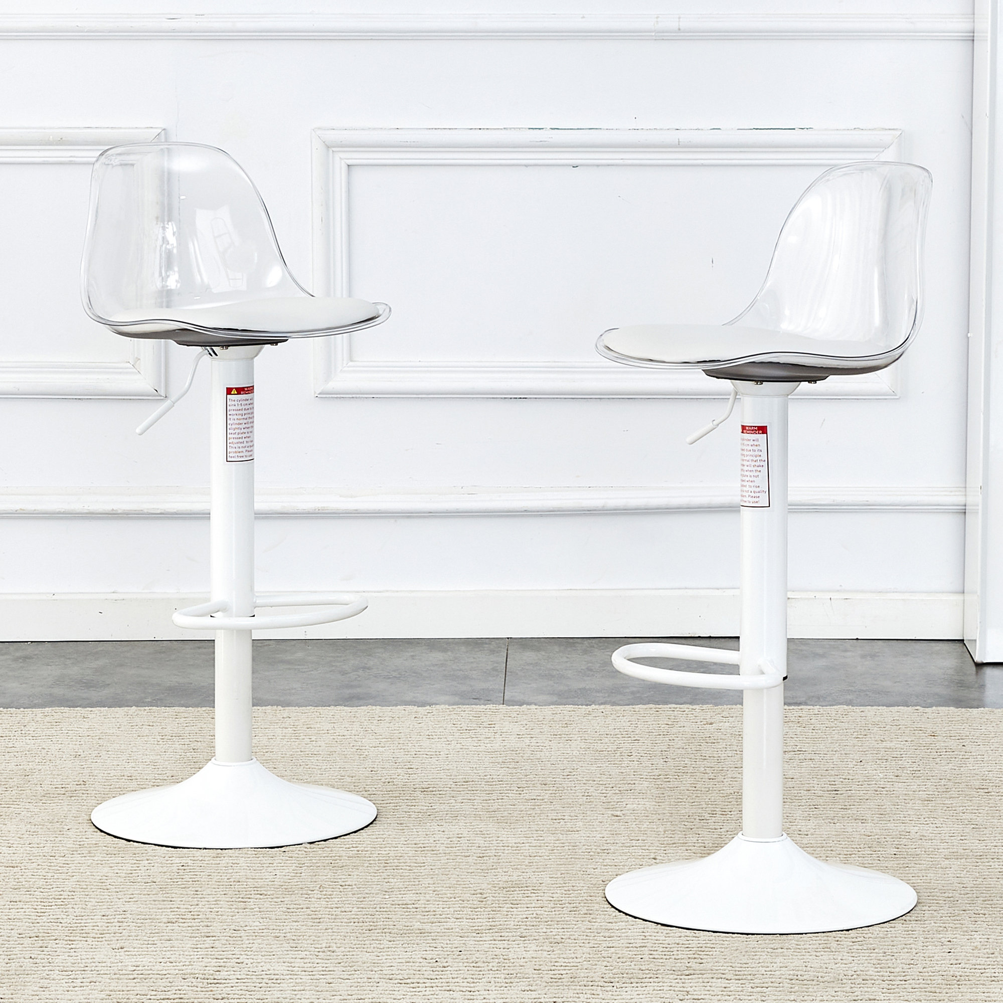 Ivy Bronx Lanease Swivel Adjustable Height Stool | Wayfair