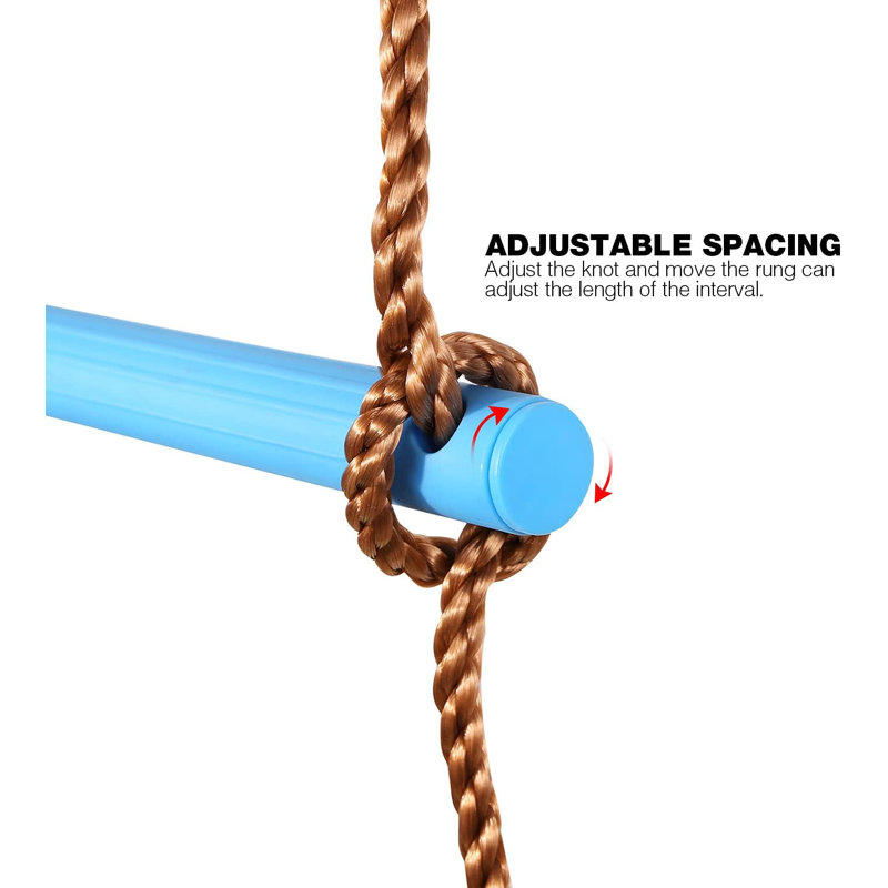 REDCAMP Plastic Multi Color Swing Set Rope Ladder | Wayfair