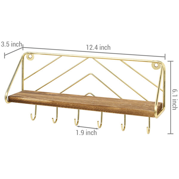 Mercer41 Wood Wall Display Floating Shelf | Wayfair