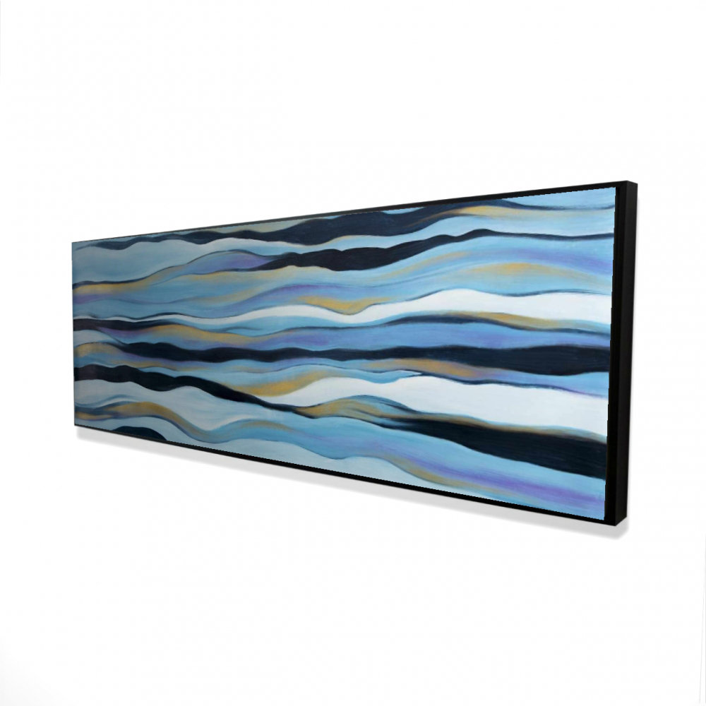 Begin Edition International Inc. " Blue Sweep " on Canvas | Wayfair