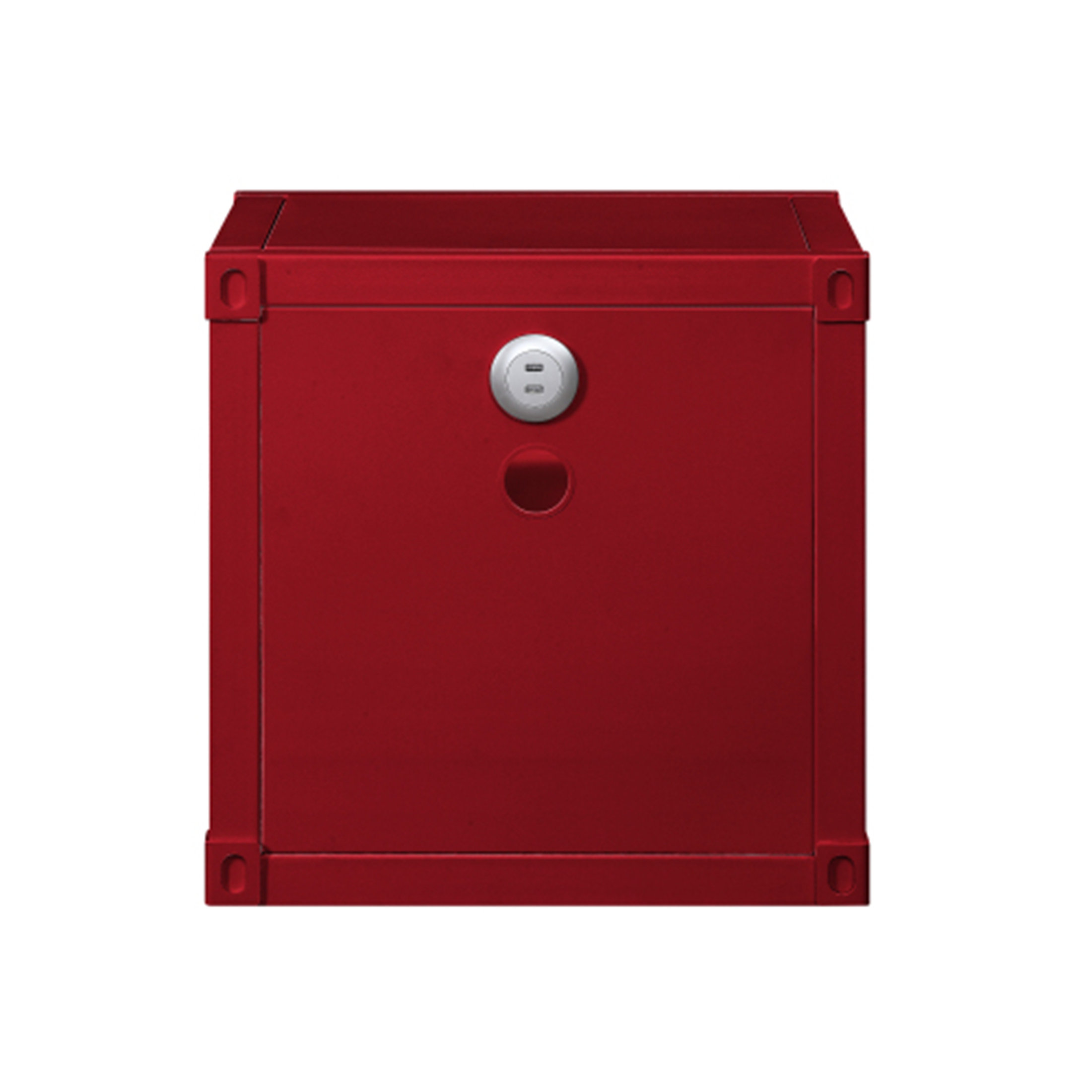 Latitude Run® Cargo Red Nightstand with USB - Functional & Stylish ...