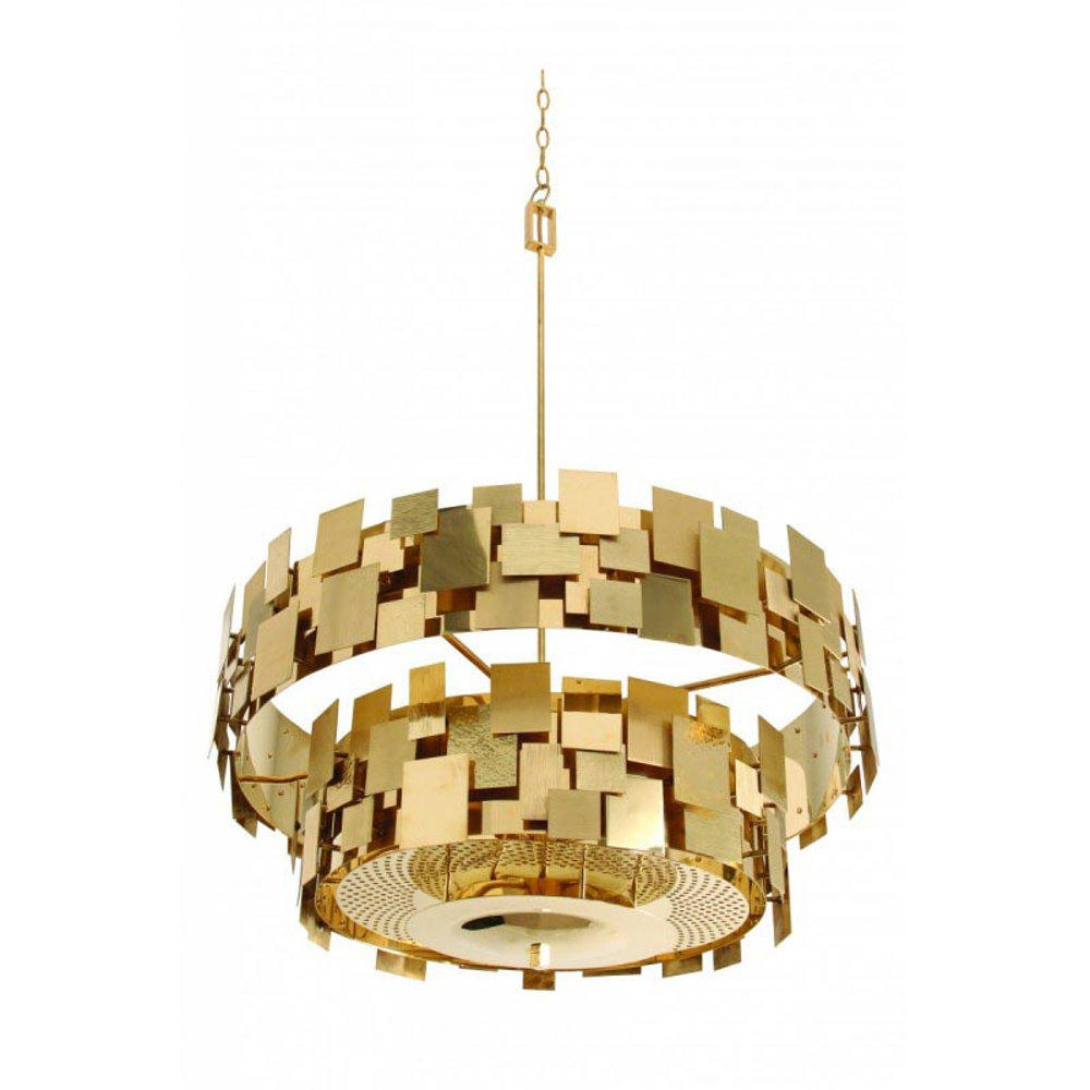 ALAN MIZRAHI LIGHTING Luca Light Shaded Drum Chandelier | Wayfair