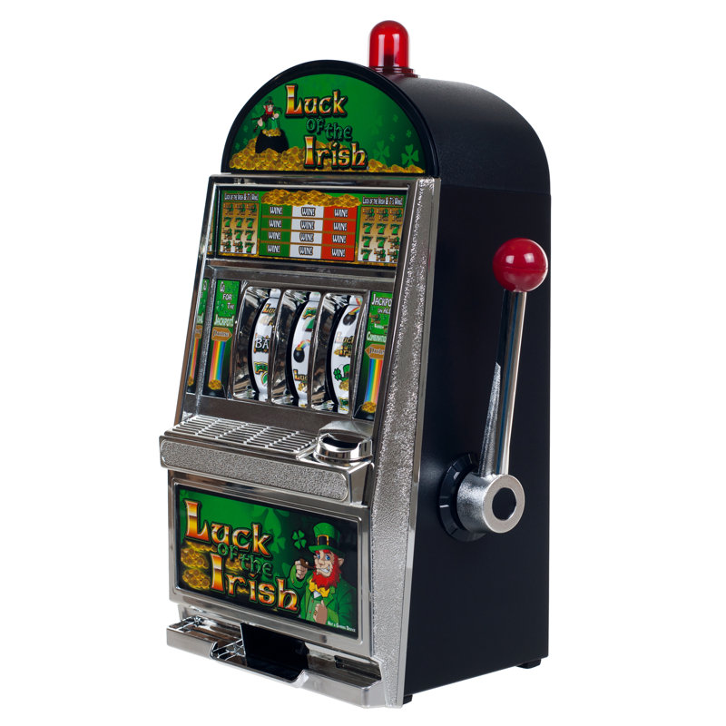 Trademark Games Luck of the Irish Slot Machine Bank with Chrome Bevel ...
