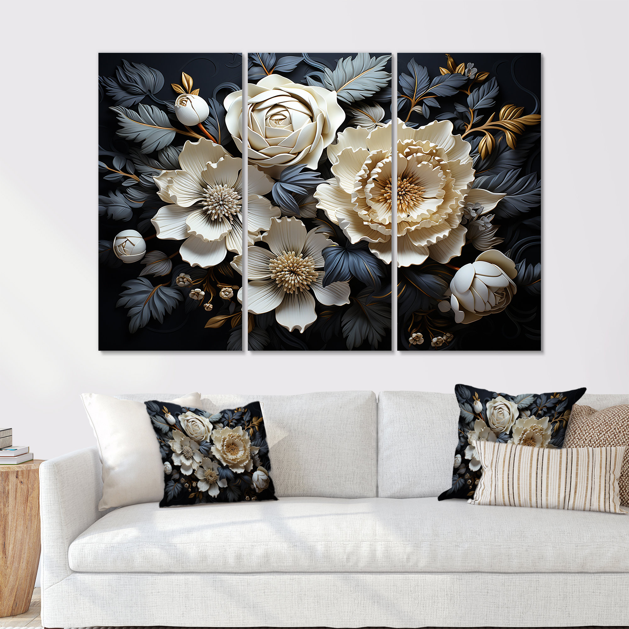House of Hampton® Enchanted Peonies Grace - Peonies Wall Art Set | Wayfair