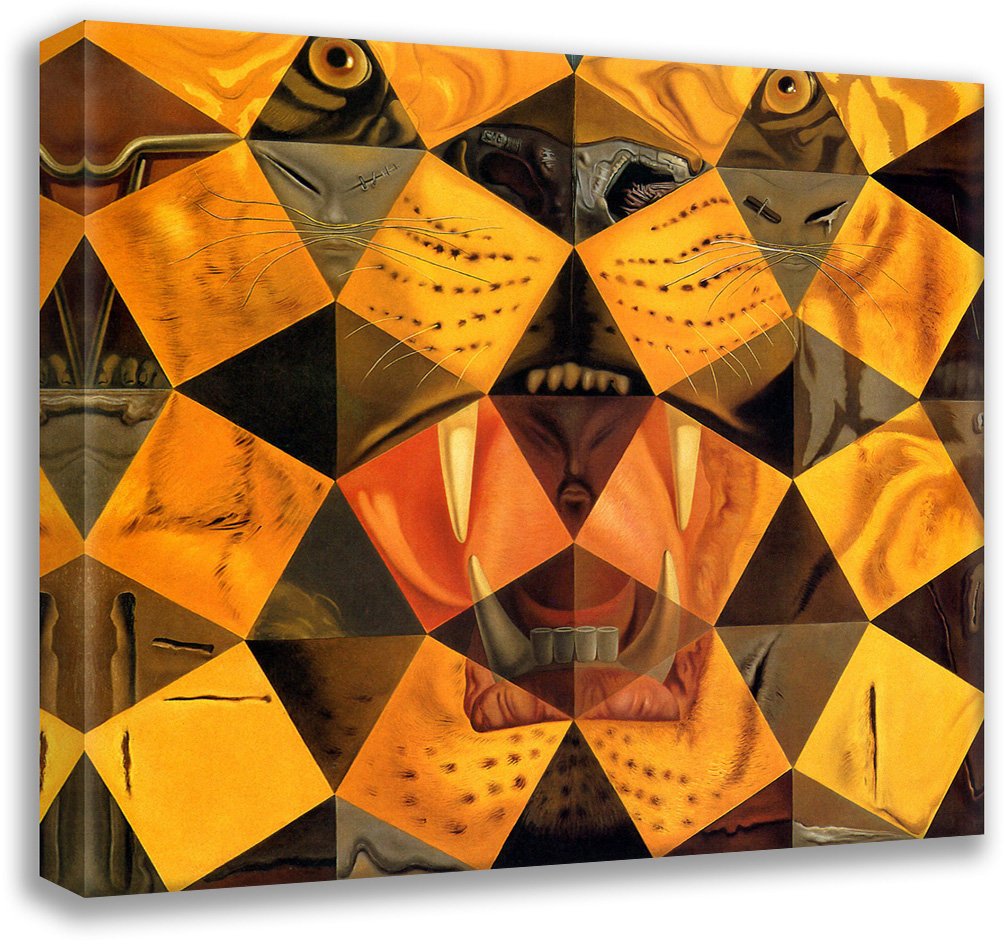 Trinx Royal Bengal Tiger by Salvador Dali Gallery Wrapped Canvas | Wayfair