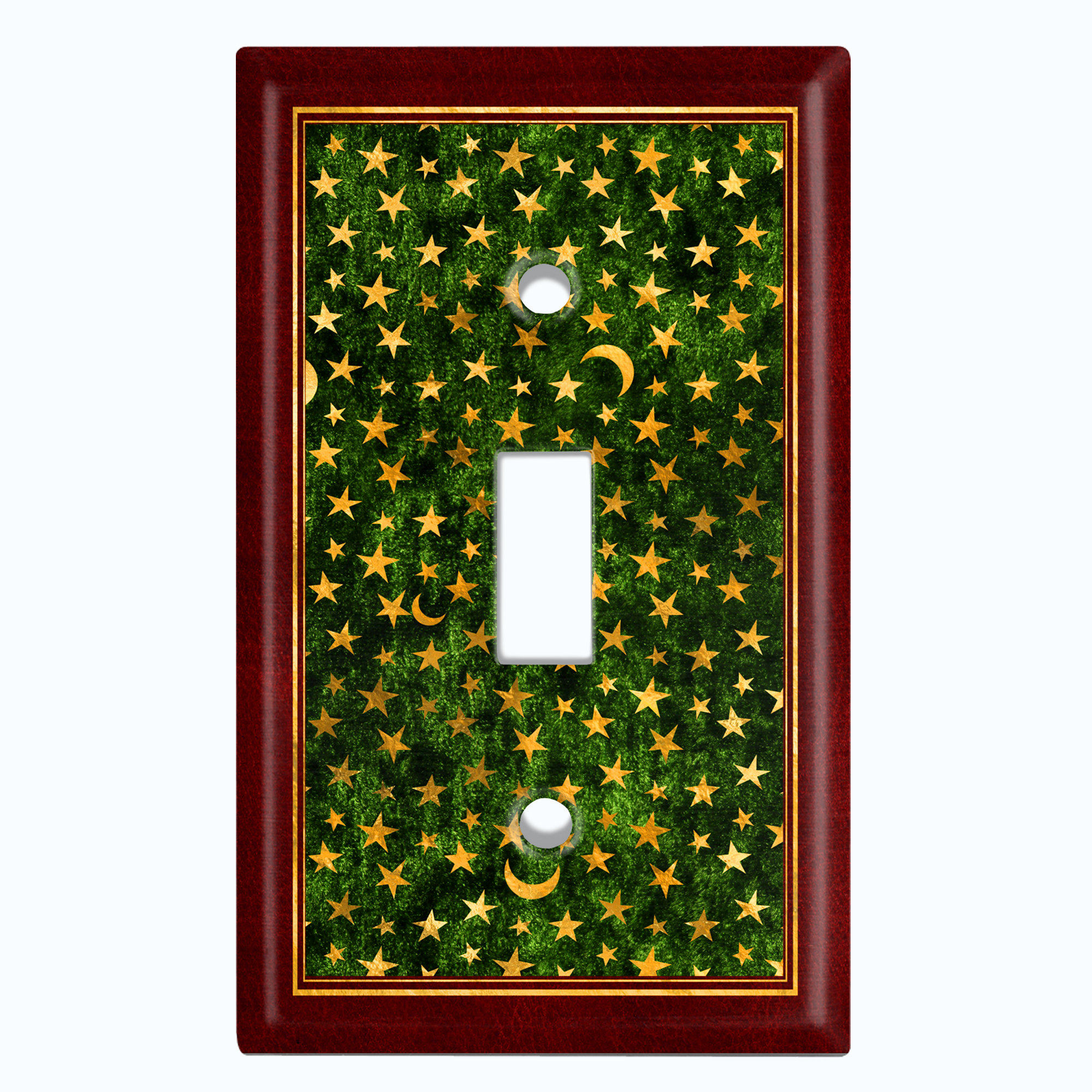 WorldAcc Star Night 1-Gang Toggle Light Switch Combination Wall Plate ...