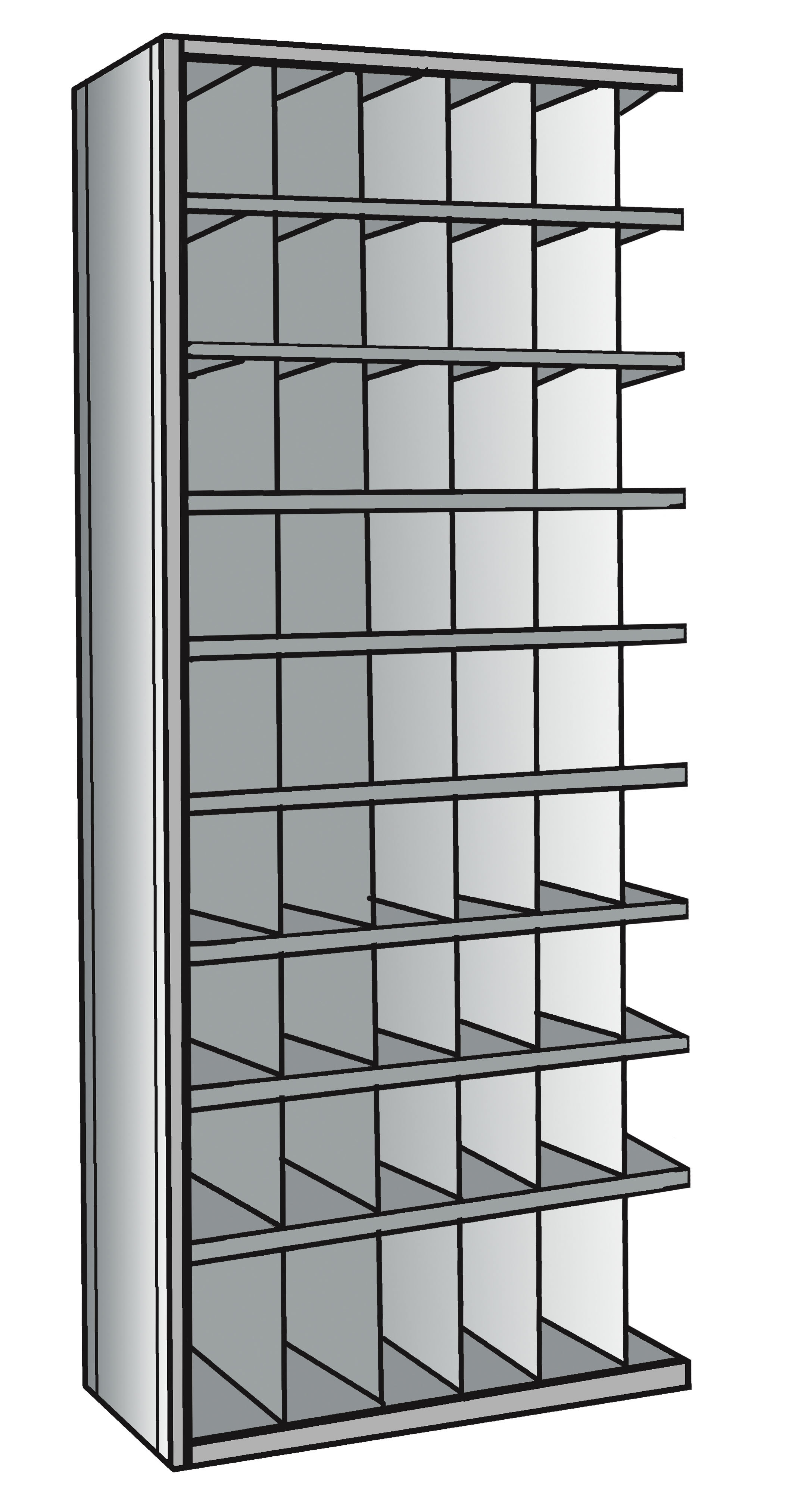 Hallowell Hi-Tech Bin 9 Shelf Shelving Unit | Wayfair