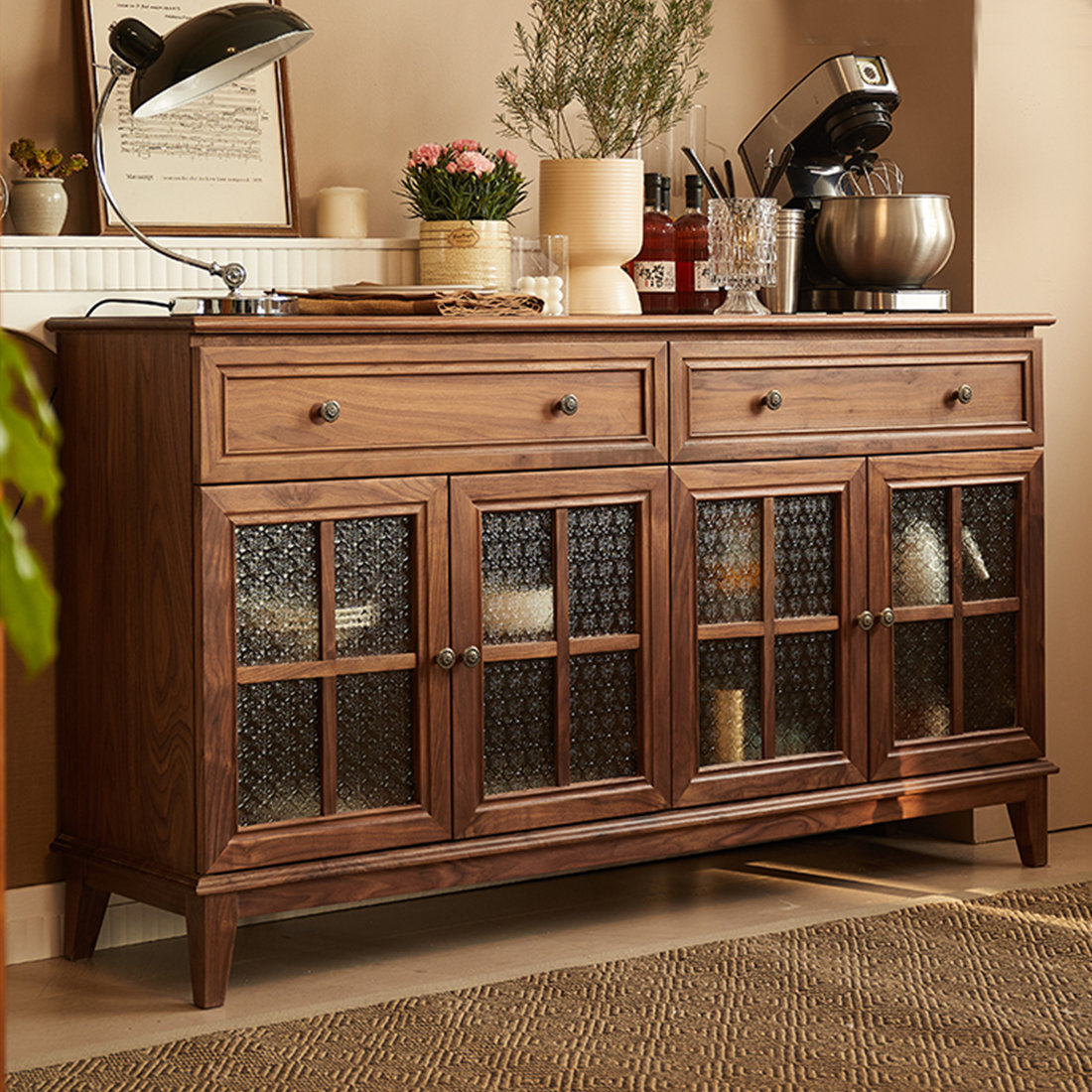 walnut sideboard